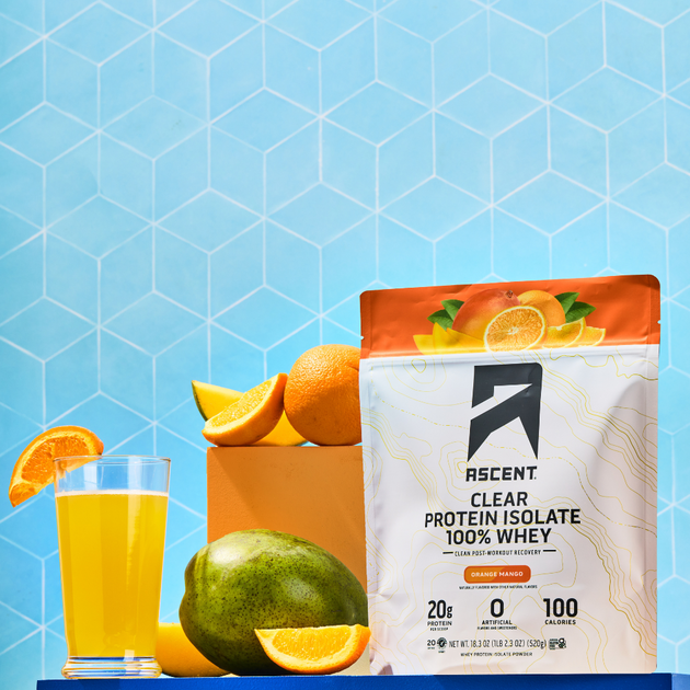 Orange Mango Clear Whey Protein Isolate | Ascent Protein