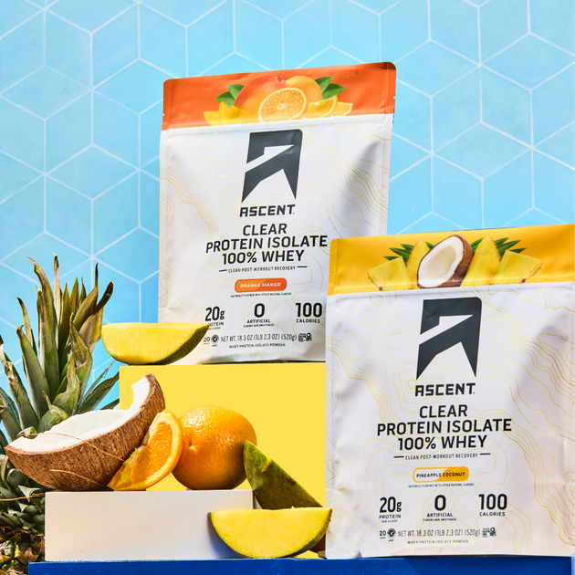 Orange Mango Clear Whey Protein Isolate | Ascent Protein